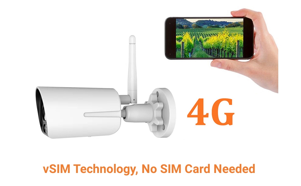 SECUEYE 4MP Cellular Camera 4G vSIM Outdoor Security Color Night Vision ...